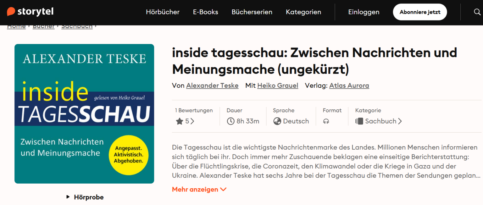 inside TAGESSCHAU - Alexander Teske