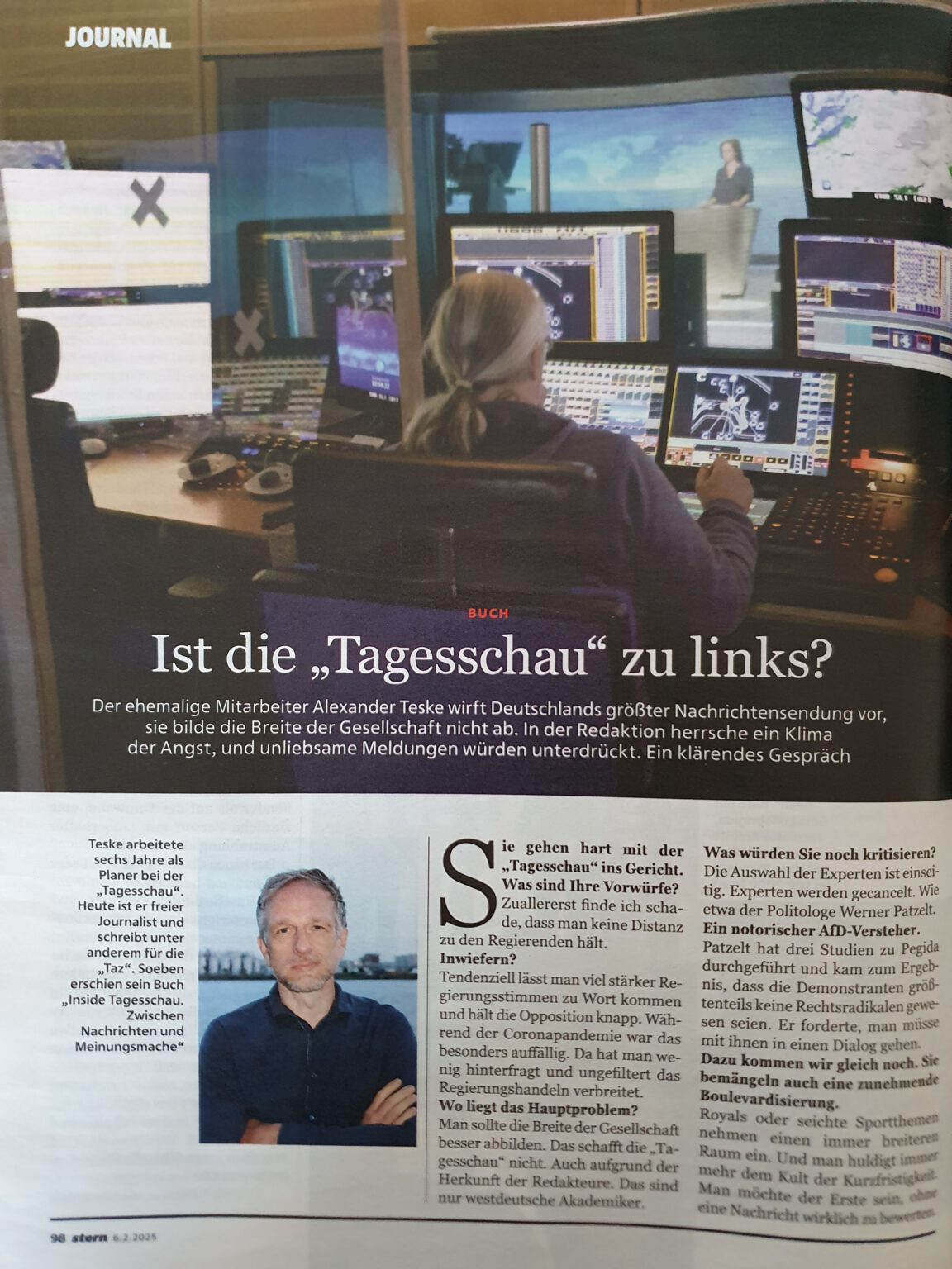 inside TAGESSCHAU - Alexander Teske